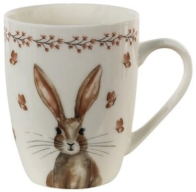 Porcelánový hrnek Rustic Easter Bunny - 12*8*10 cm / 350 ml