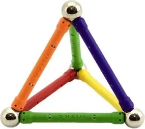 TEDDIES Magnetická stavebnice 99 ks / Stavebnice / kov/plast / od 6 le