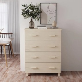 Příborník HAMAR medově hnědý 79x40x103,5 cm masivní borovice 340424