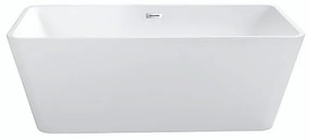 Besco Akrylátová volně stojící vana Evita 160x80 Barva: Bílá, Rozměry (cm): 160x80, Typ a barva výpustě: Click-Clack s přepadem, bílá