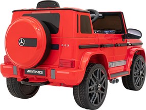 Ramiz Elektrické auto Mercedes AMG G63 pro děti červené + dálkové ovládání