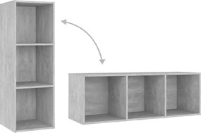 TV skříňky 2 ks betonově šedé 107 x 35 x 37 cm dřevotříska 3079938