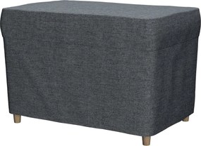 Potah na podnožku Strandmon barva šedá látka pletený vzor
