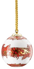 Rosenthal Porcelánová vánoční koule Versace Medusa Garland, Ø 7,5 cm, červená 14283-409958-27940