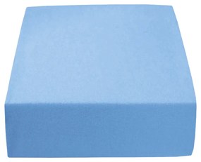 PupyHou Dětské prostěradlo do postele Jersey - 180 x 80 cm, Modrá