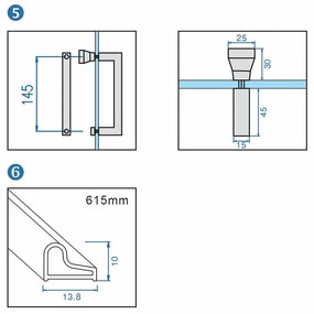 BPS-koupelny Pětiúhelníkový sprchový kout HYD-PK10B 90x90 zlatá/transparent - bez vaničky