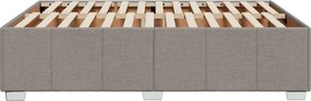 Rám postele bez matrace taupe 140 x 190 cm textil 3284836