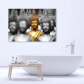 Gario Obraz na plátně Golden buddha v davu Rozměry: 60 x 40 cm