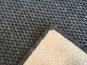 Vopi | Kusový koberec Nature antraciet - 1 m2 s obšitím