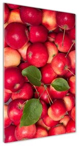 Wallmuralia Vertikální Fotoobraz na skle Červená jablka 50x100