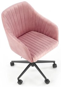 Kancelářská židle FRESCO Halmar Světle růžová