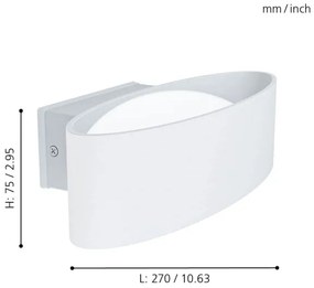 Eglo 98709 - LED Venkovní nástěnné svítidlo CHINOA LED/10W/230V IP44