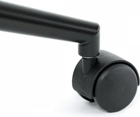 Kancelářská židle černá dekor broušené kůže černý kovový kříž KA-V3120 BK3