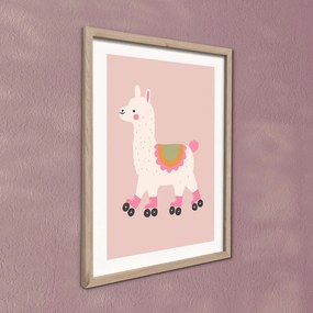 Dětský obrázek 30x40 cm Roller Llama – Styler