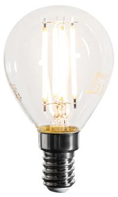 Sada 5 stmívatelných LED žárovek E14 Filament G45 čirá 4W 470 lm 2700K
