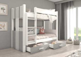 ADRK Furniture Patrová dvoulůžková postel ARTA 200x90 CH-ARTA-W_G-200