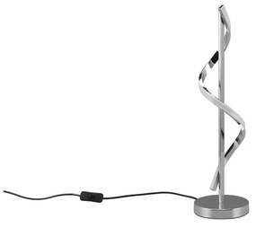 LED stolní lampa v leskle stříbrné barvě (výška 56 cm) Isabel – Trio