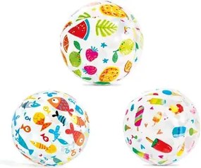 INTEX Míč nafukovací LIVELY PRINT BALL 51 cm / Duha / Vinyl