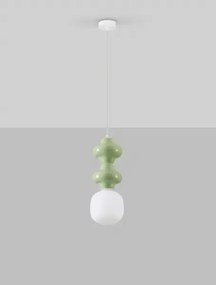 LED zeleno-bílé moderní svítidlo Clio