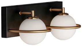 Toolight, nástěnné svítidlo 2xG9 APP1221-2W, černá-zlatá, OSW-40029