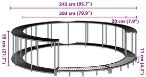 vidaXL Okolí vířivky s úložným prostorem a dřevěným schůdkem polyratan