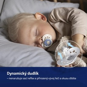 LOVI Dudlík svítící silikonový dynamický NIGHT&DAY 0-6m 2ks holka