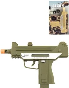 Dětský samopal 17,5 cm / Dětská zbraň / Plast / Světlo a zvuk / 2 barv