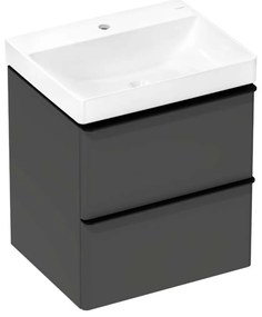 Hansgrohe Xelu Q - Skříňka s umyvadlem, 63x58x50 cm, 2 zásuvky, matná šedá/matná černá 54372670
