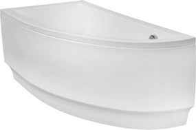 BESCO Asymetrická vana FONDI Nožičky k vaně - S nožičkami, Rozměr vany - 150 × 70 cm, Způsob provedení - Levé - OLVFON15L+OLVPINOZ