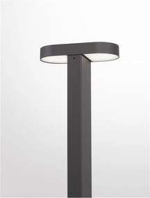 NV 9002868 Venkovní sloupkové svítidlo OFIR černý hliník a akryl LED 10.3W 3000K 220-240V 92st. IP54 - NOVA LUCE