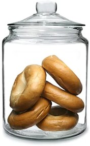 VILDE Skleněná dóza, velký objem 6,35l BISCOTTI