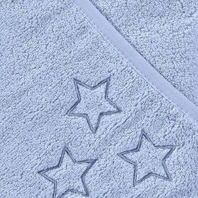 Kikko BIO bavlněná froté osuška s kapucí XKKO Organic 90x90 Silver Stars