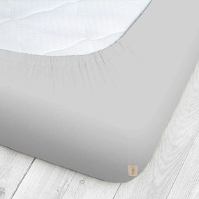 Jersey prostěradlo světle šedé na výšku matrace do 20 cm Velikost: 200 x 200