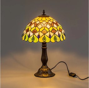 Brilagi - Tiffany vitrážová stolní lampa MARGARET 1xE27/40W/230V