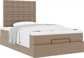 Osmanský rám postele s matrací cappuccino 120x200cm umělá kůže 3313000