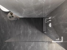 Mexen Lunar L sprchová stěna Walk-in pravá 50 x 200 cm, transparentní 8 mm, bílá - 830L-050-000-20-00-P