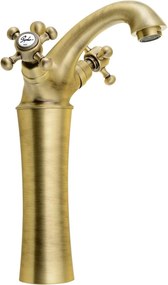 Sapho Reitano Rubinetteria Antea - Umyvadlová baterie Antea s výpustí, výška 25 cm, bronz 3176L