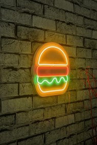 Nástěnná neonová dekorace Hamburger