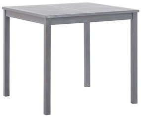 vidaXL Zahradní stůl šedý 80 x 80 x 74 cm masivní akáciové dřevo
