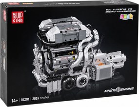 LEAN Toys Stavebnicové kostky – motor V8, převodovka, 2024 dílů