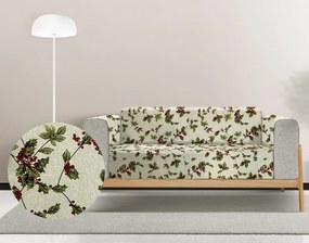 Ervi Gobelínový  přehoz na sedačku/postel - Vánoční větvičky