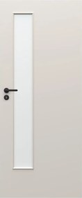 Porta doors Interiérové dveře bezfalcové 70 P, 748 × 1970 mm, CPL laminát, pravé, kašmír, prosklené