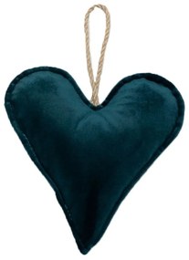 Závěsná dekorativní ozdoba petrolejové srdce - 16*18*5cm