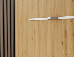 Devesto Sklápěcí postel Horizontální 160 Dub Artisan LED