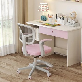 Costway Dětská psací židle s 41-52 cm výškově nastavitelný sedák dětská otočná