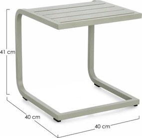 Hliníkový zahradní stolek 40x40 cm Taylor – Bizzotto