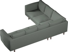 Potah na pohovku IKEA Norsborg rohová 5-místná barva zelená látka pletený vzor