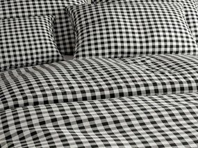 Bavlněné povlečení NORDIC CHECK tmavě šedé Rozměr povlečení: 70 x 90 cm | 140 x 200 cm