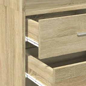 Skříň highboard dub sonoma 45 x 42,5 x 185 cm kompozitní dřevo 3281450