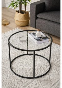 Konferenční stolek Berlin Black, 60 cm